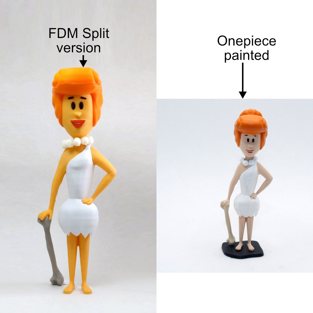 Free STL file Wilma Flintstone - Onepiece・3D printer design to download ...