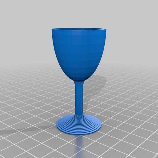 Download free STL file Simple wine glass • 3D print object ・ Cults