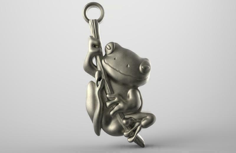 STL file Frog pendant・3D print design to download・Cults