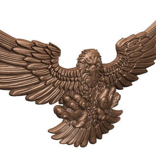 Download STL file Eagle bas-relief 2 • 3D printable object ・ Cults