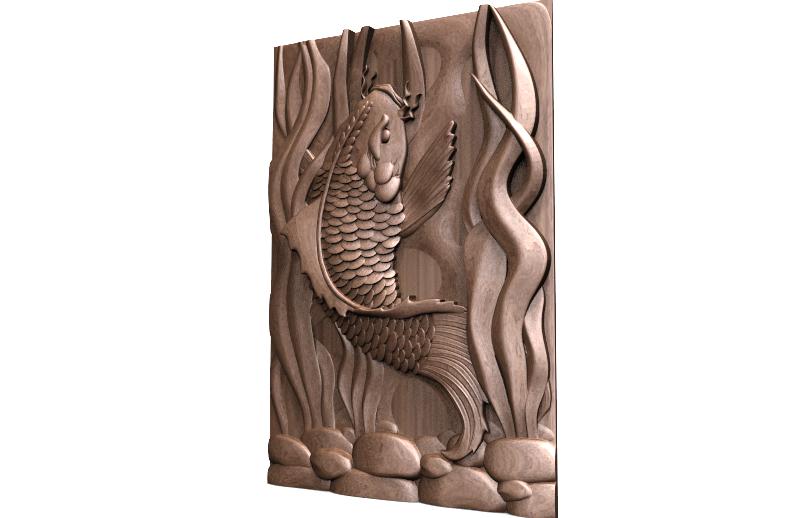 STL file Koi fish CNC 3・3D print design to download・Cults