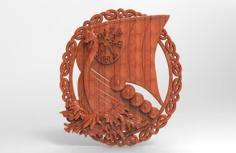 STL file Viking ship 3 CNC・3D printer model to download・Cults