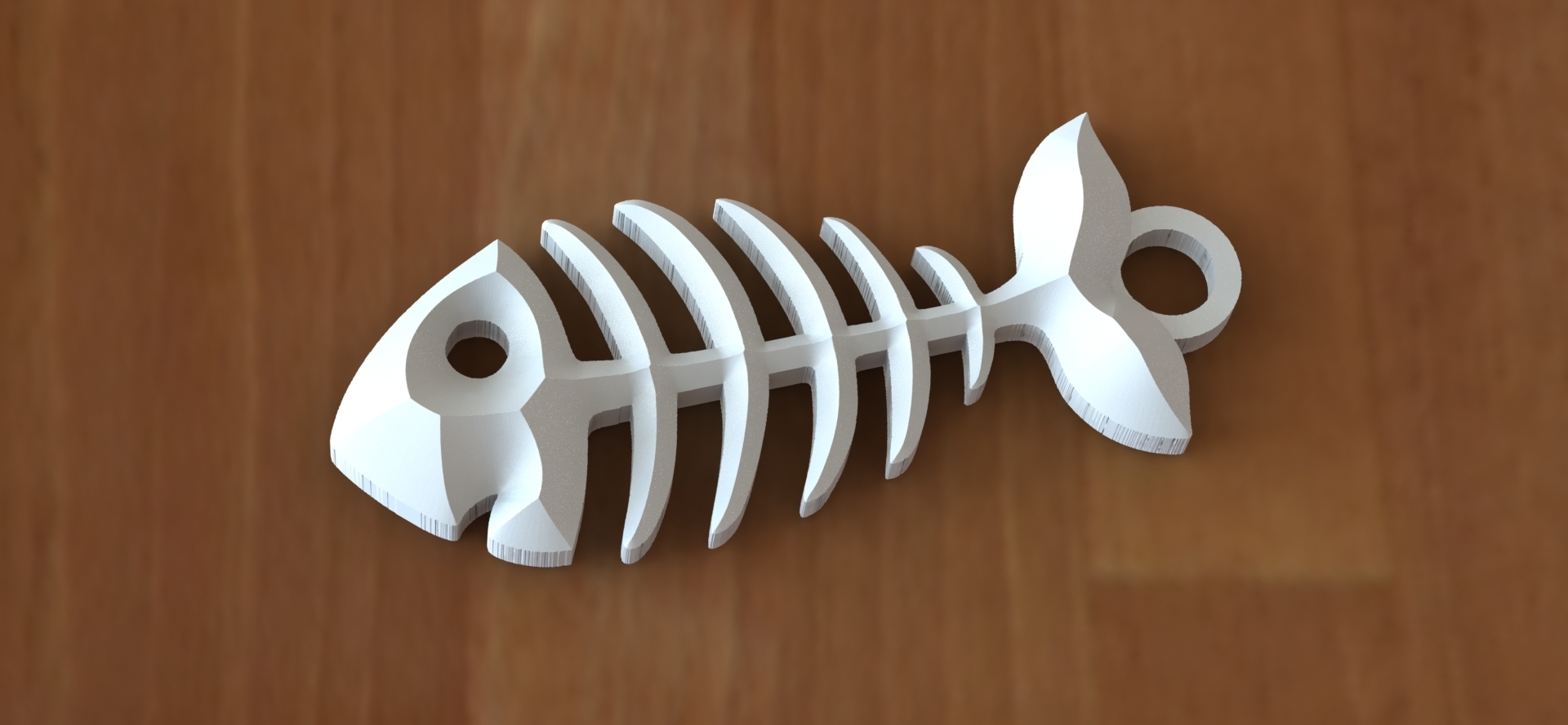 STL file Fish skeleton earrings・Template to download and 3D print・Cults