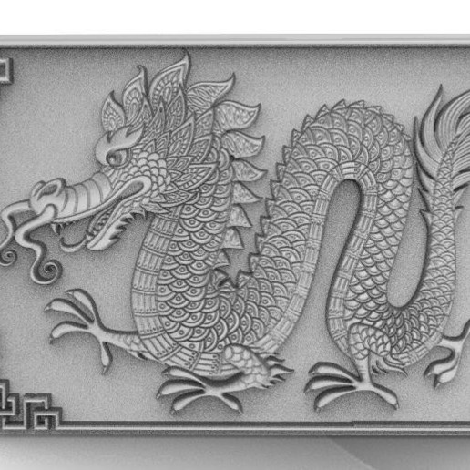 Download STL file Chinese dragon cnc • 3D print template ・ Cults