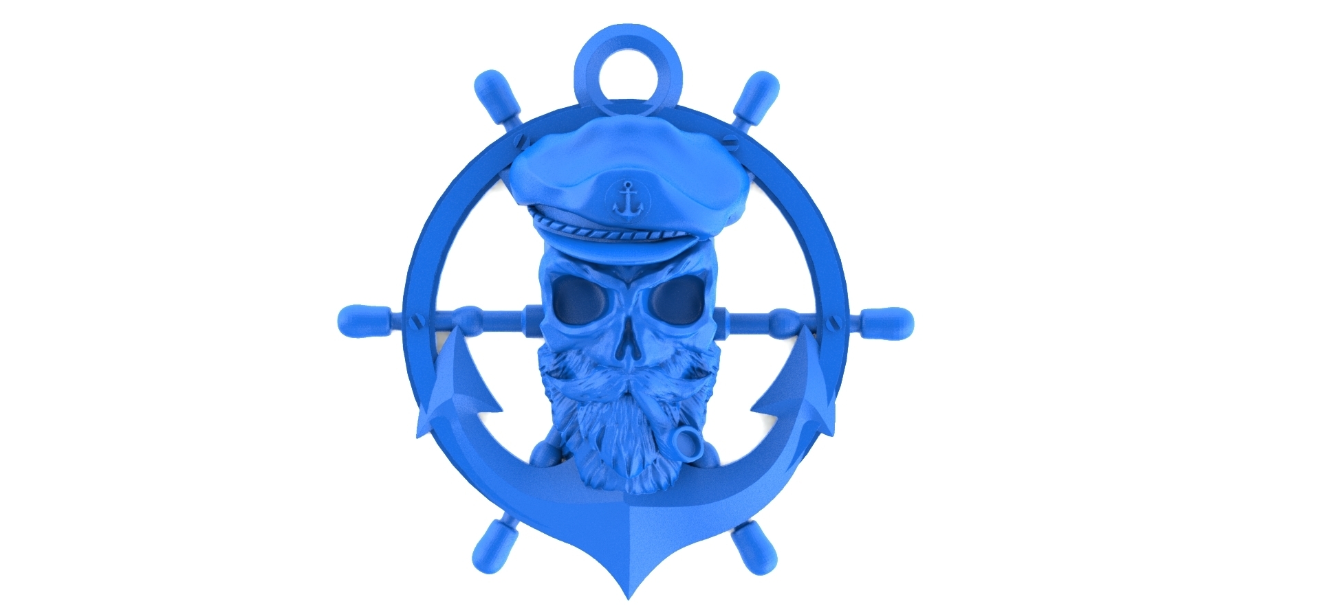 STL file Captain Pirate Skull・3D printing template to download・Cults