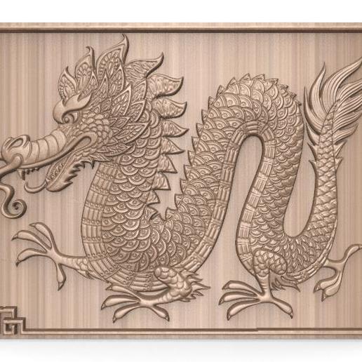 Download STL file Chinese dragon cnc • 3D print template ・ Cults