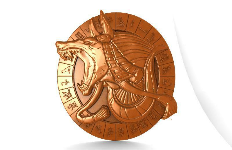 STL file Anubis bas-relief cnc・3D printer design to download・Cults
