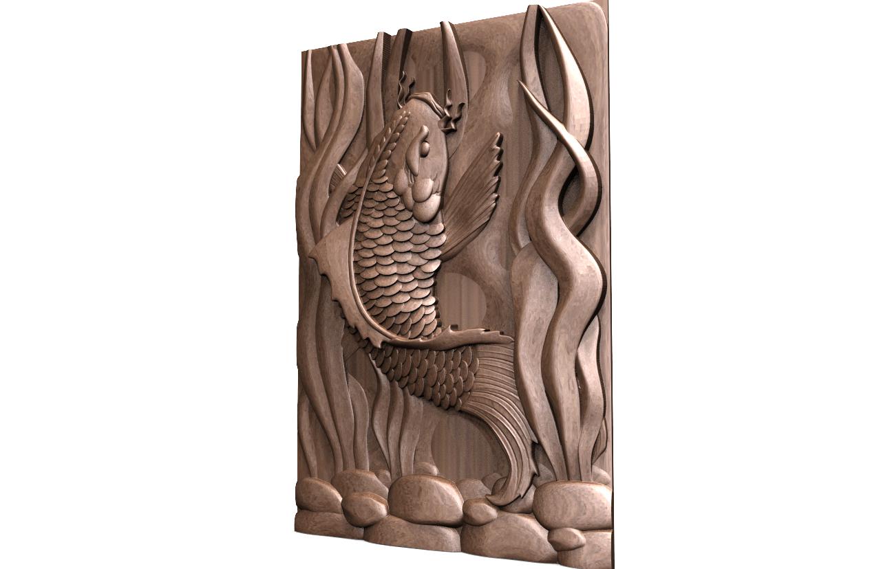 STL file Koi fish CNC 3・3D print design to download・Cults