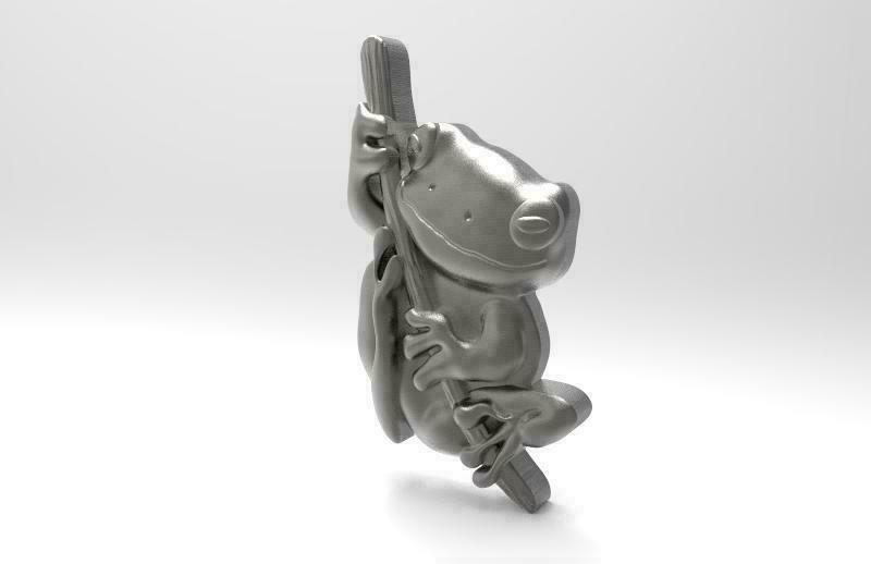 STL file Frog pendant・3D print design to download・Cults