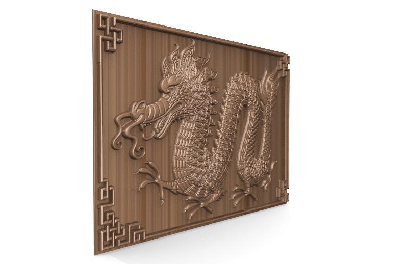 STL file Chinese dragon cnc・3D printable model to download・Cults