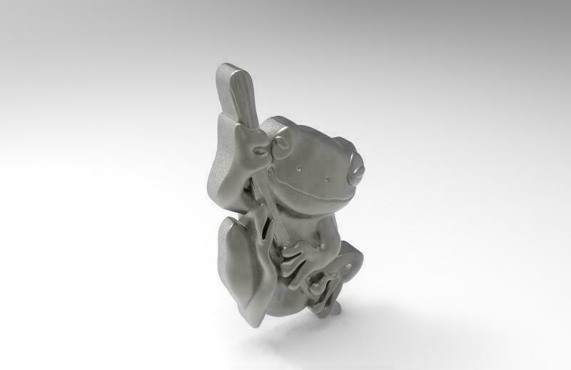 STL file Frog pendant・3D print design to download・Cults