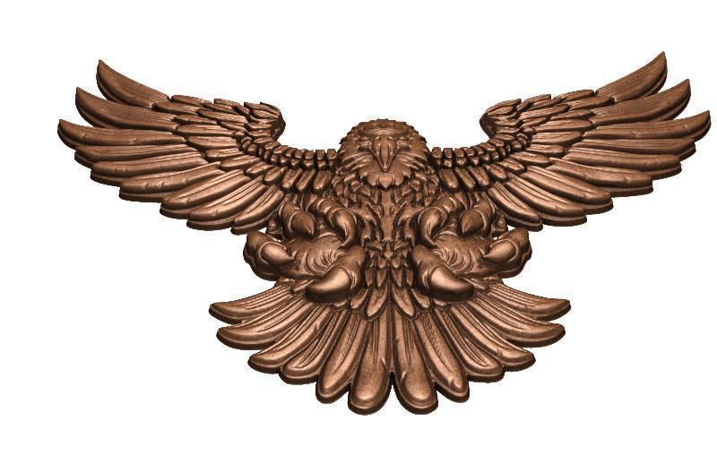 STL file Eagle bas-relief 2・3D printing design to download・Cults