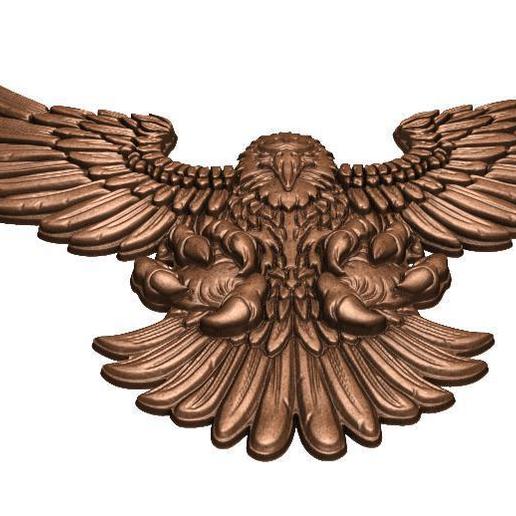 Download STL file Eagle bas-relief 2 • 3D printable object ・ Cults