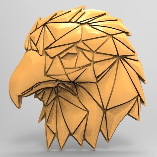 Download STL file Geometric eagle • Design to 3D print ・ Cults