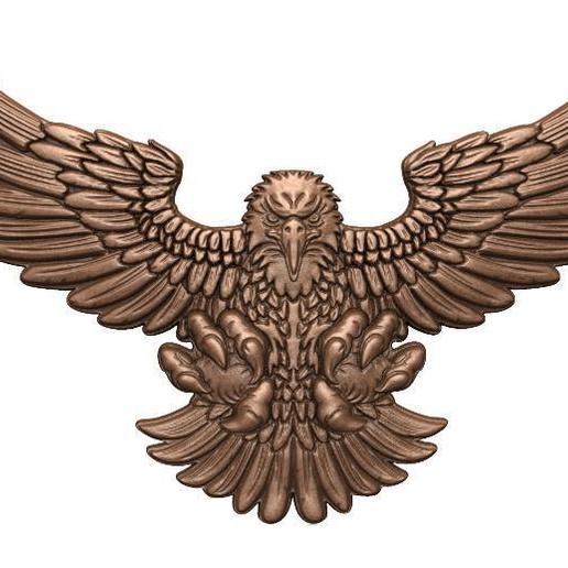 Download STL file Eagle bas-relief 2 • 3D printable object ・ Cults