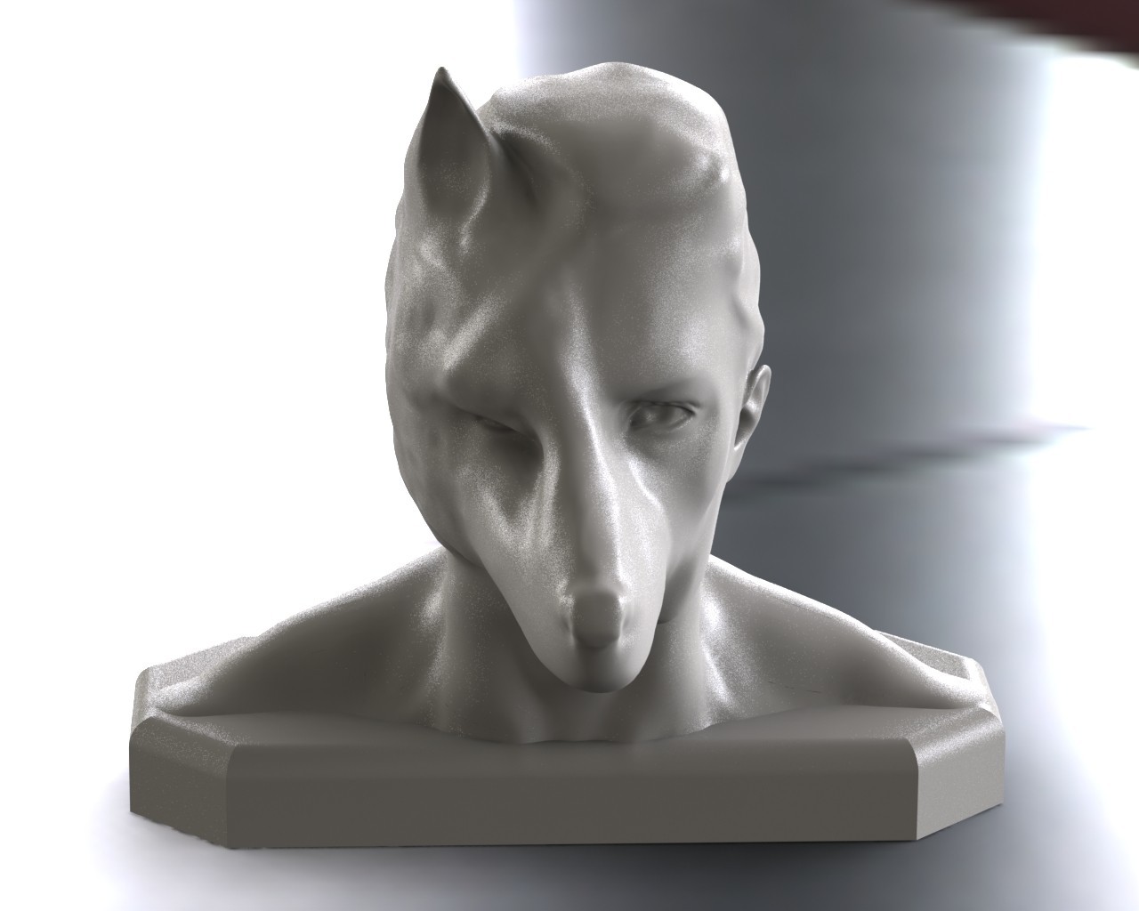 STL file Half Man, Half Wolf・3D printable model to download・Cults