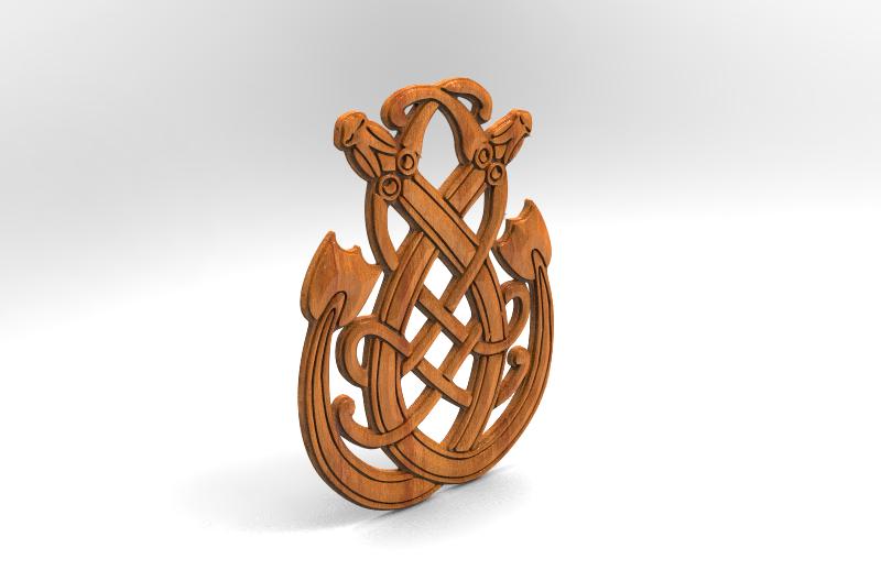 Archivo STL Celtic dragon CNC 2・Idea de impresión 3D para descargar・Cults