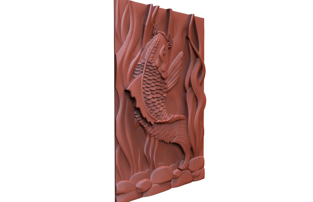 STL file Koi fish CNC 3・3D print design to download・Cults