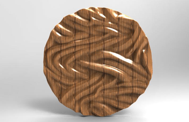 STL file Wave panel deco CNC・3D printable model to download・Cults
