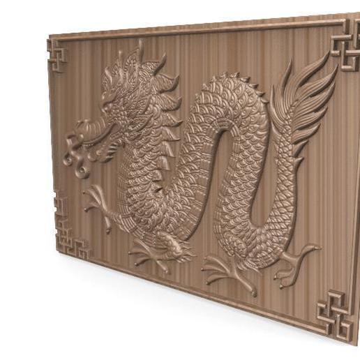 Download STL file Chinese dragon cnc • 3D print template ・ Cults