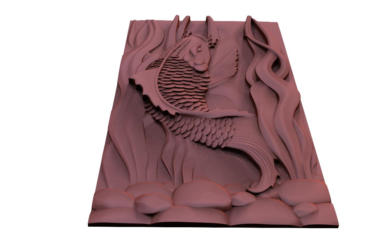 STL file Koi fish CNC 3・3D print design to download・Cults