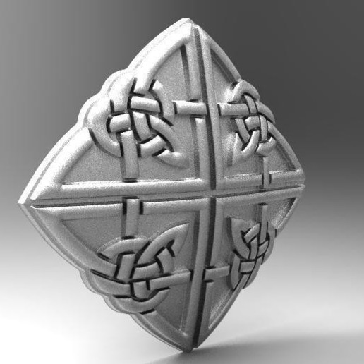 Download STL file Celtic knots pendant • 3D print design ・ Cults