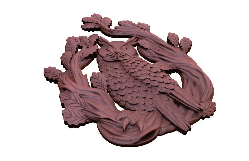 STL file Owl CNC・3D printable model to download・Cults