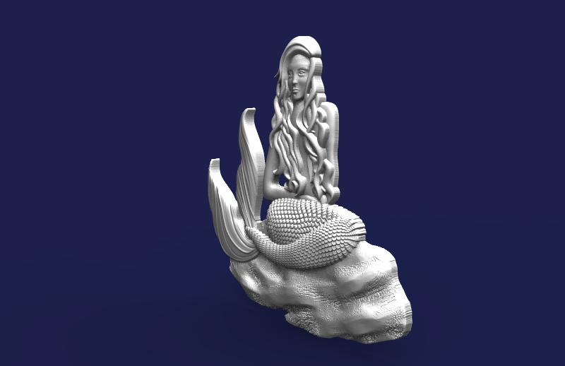 STL file Mermaid CNC 3・3D printable model to download・Cults