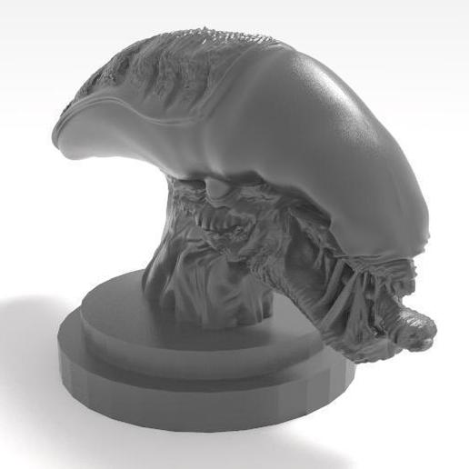 Download STL file Alien bust ・ Cults
