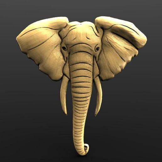 Download STL file Elephant bas-relief cnc ・ Cults