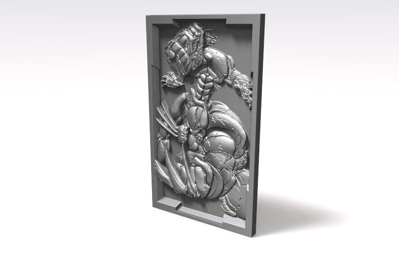STL file Wolverine bas-relief CNC・3D printer design to download・Cults