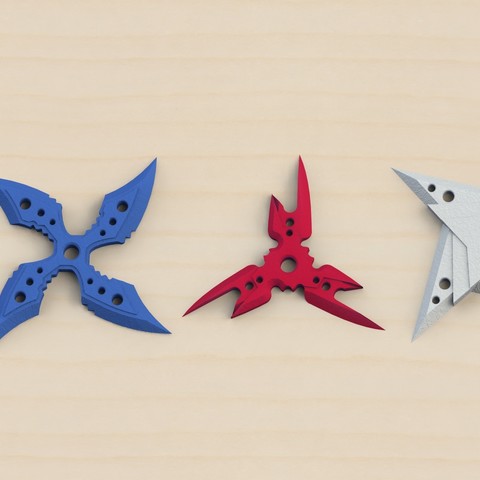 Download STL file Ninja stars • 3D print design ・ Cults