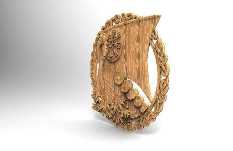 STL file Viking ship 3 CNC・3D printer model to download・Cults