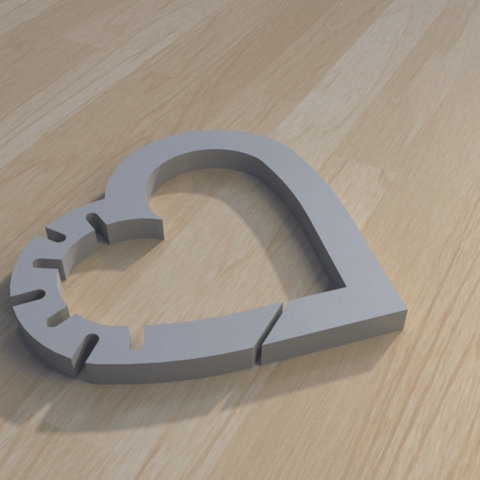 Download STL file heart keychain • 3D print model ・ Cults