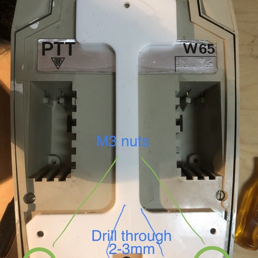 Download free STL file W65-Wall Mounting Plate • Template to 3D print ...