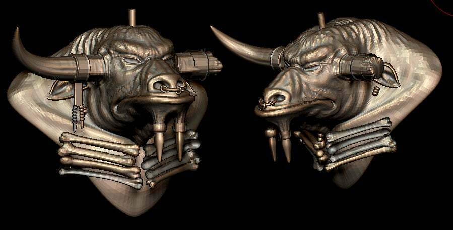 Бесплатный STL файл oxhead・3D-печатная модель для скачивания・Cults