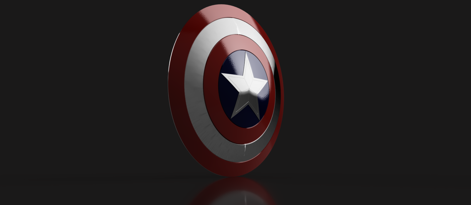 Archivo 3D Escudo del Capitán América de 70 cm de diámetro・Diseño ...