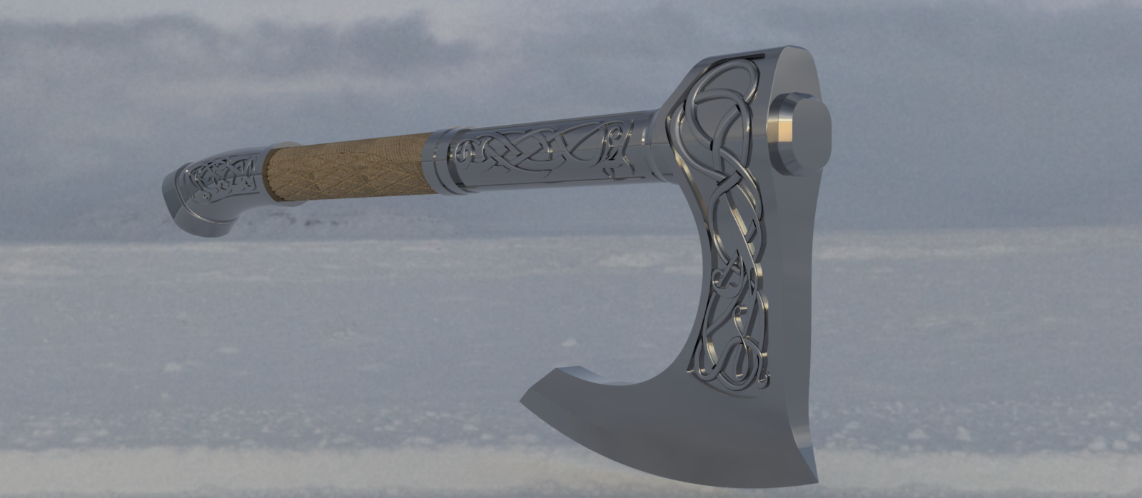 3D file Assassin's Creed Valhalla Axe・Design to download and 3D print・Cults