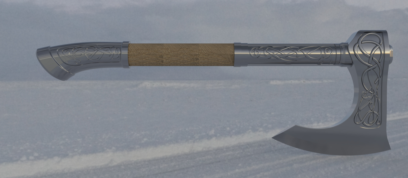 3D file Assassin's Creed Valhalla Axe・Design to download and 3D print・Cults