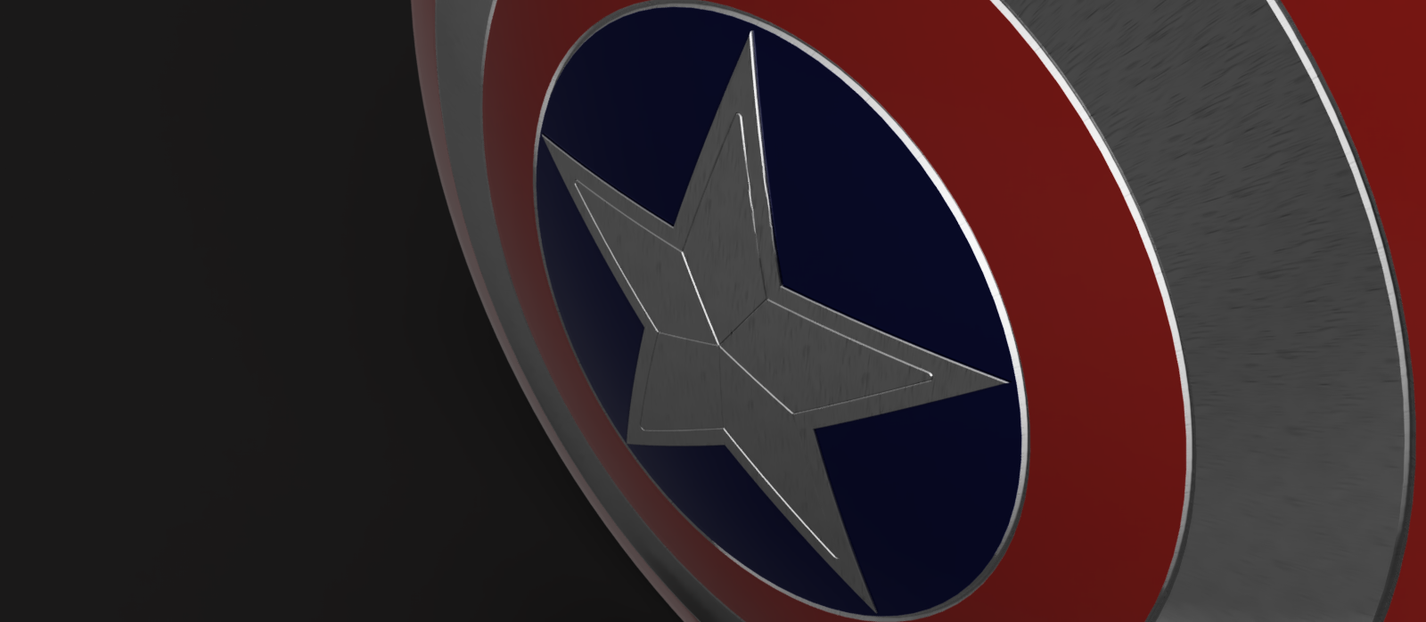 Archivo 3D Escudo del Capitán América de 70 cm de diámetro・Diseño ...