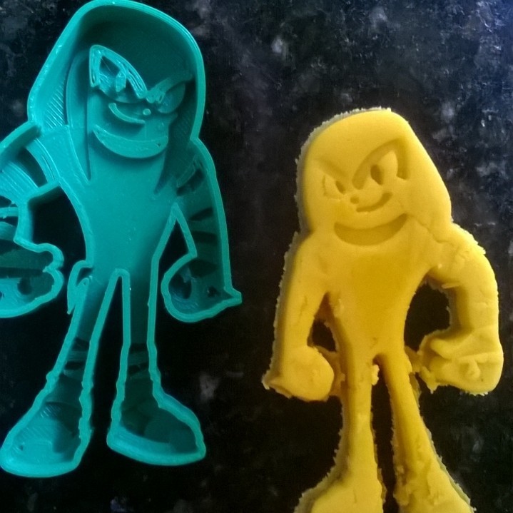 STL file cookie cutter knuckles cookie cutter・Template to download and ...