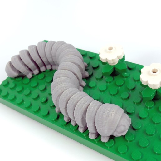 3D print Milli: Print in place, support free,articulated millipede ...