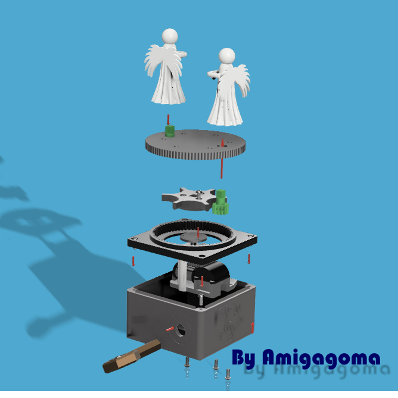 Download free STL file An animated music box • 3D print model ・ Cults