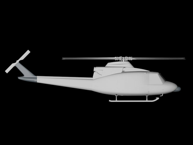 Free OBJ file fast fin bell 412・3D printing idea to download・Cults