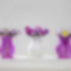 Download free STL file Mini Vases and Tray • 3D print template ・ Cults