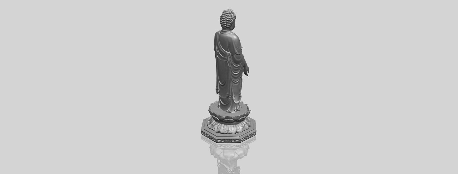 Free 3D file Gautama Buddha Standing 03 🚗・3D print object to download・Cults