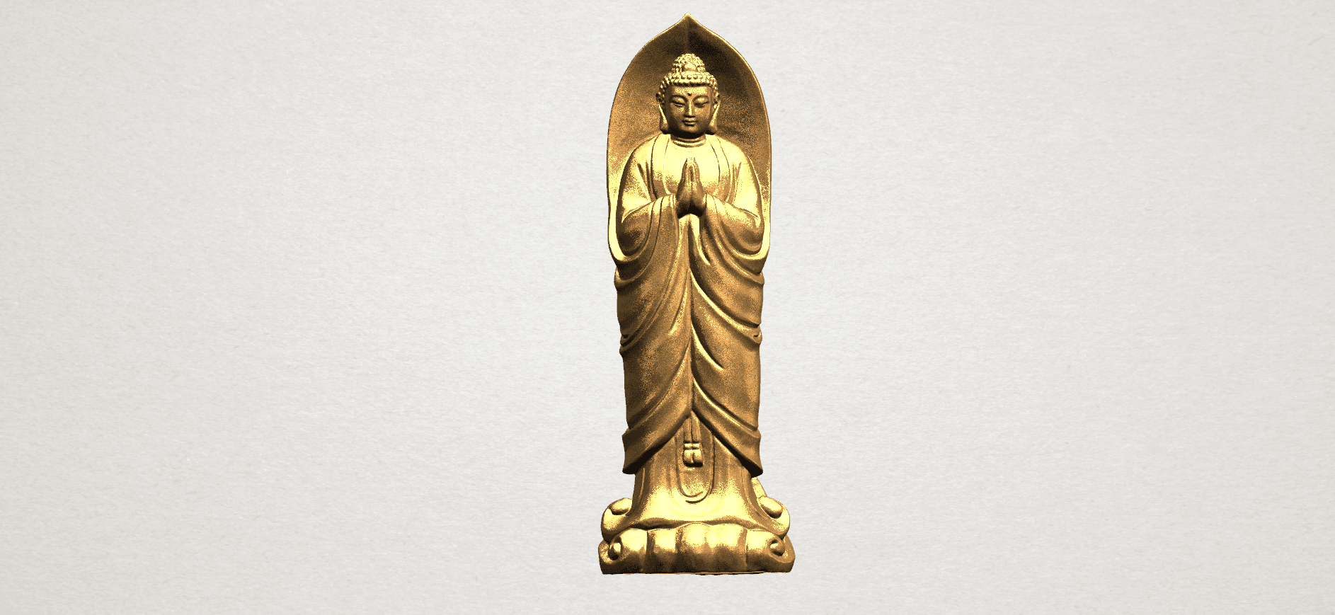 Free 3D file Gautama Buddha Standing 04 🚗・3D printer design to download ...