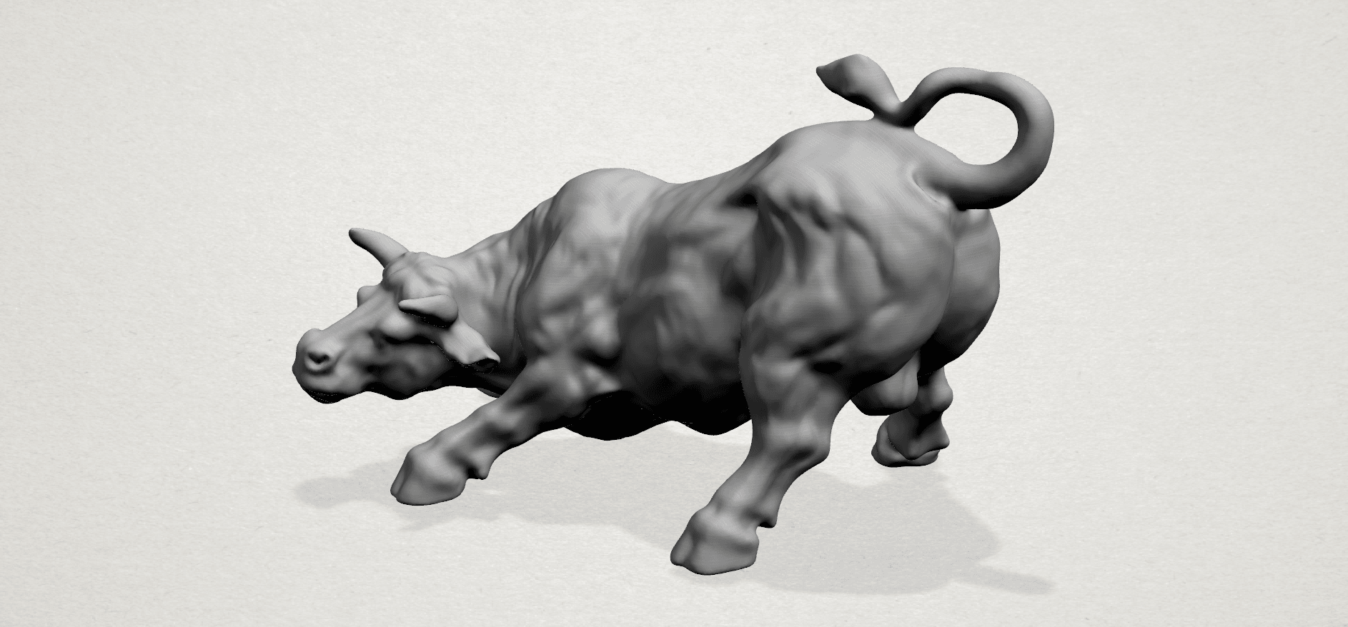 Free 3D file Bull 01・3D printer design to download・Cults