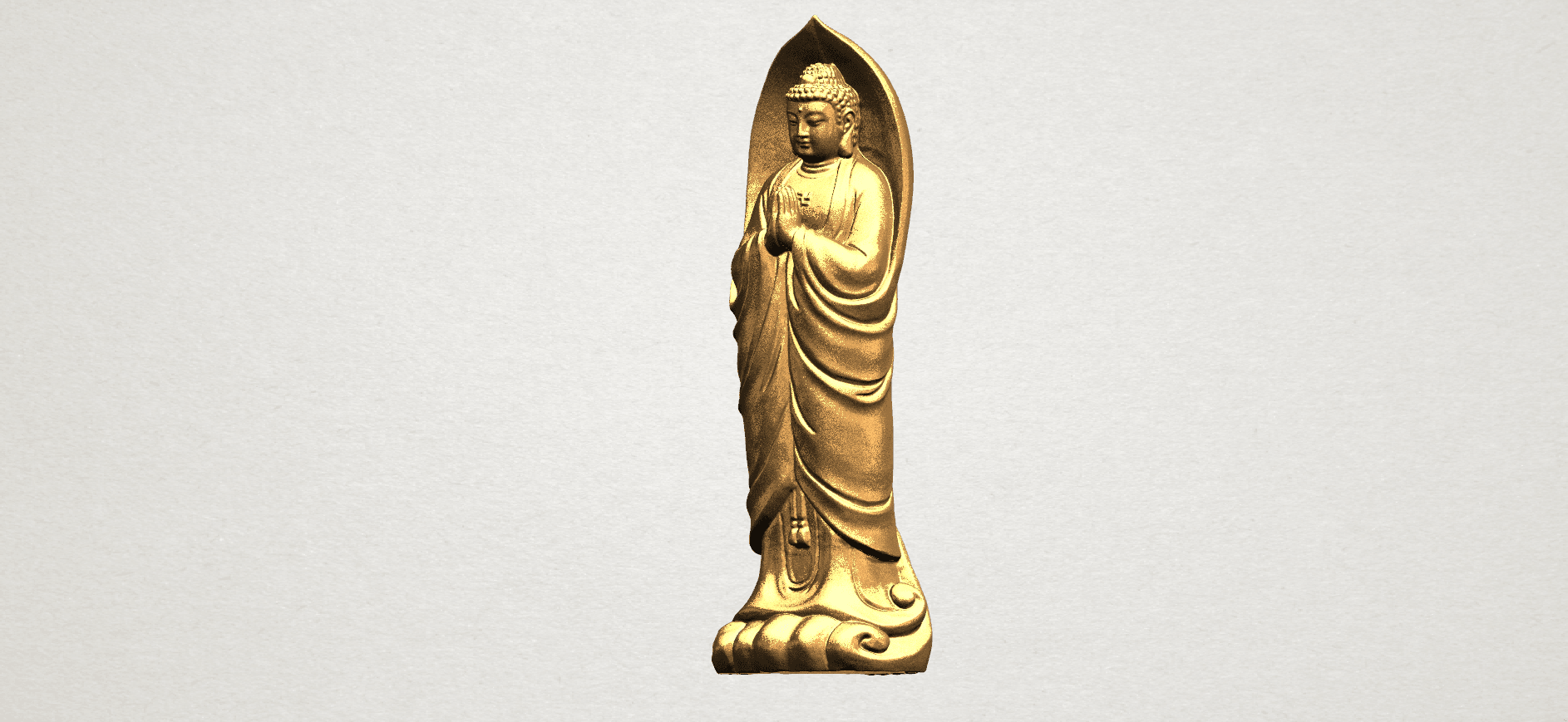 Free 3D file Gautama Buddha Standing 04 🚗・3D printer design to download ...