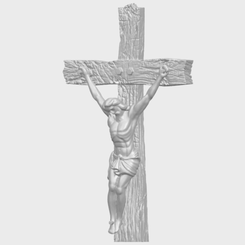 Download free STL file Jesus with cross 01 • 3D printable template ・ Cults